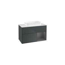 Villeroy & Boch V&B Waschtischunterschrank Finion 100x60,3 cm, Rg r A m, md bl. m Lac ; Villeroy & Boch (F661GKHG)