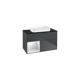 Villeroy & Boch V&B Waschtischunterschrank Finion 100x60,3 cm, Rg l w m Lac, md bl. m Lac ; Villeroy & Boch (F652MTHG)