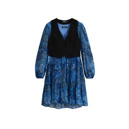 Desigual Kleid Damen Gr&ouml;&szlig;e 34 blau Winterkleid