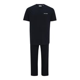 Jack & Jones Plus Jack & Jones Plus Pyjama lang 'JACEVEREST' Herren Gr&ouml;&szlig;e 7XL navy / wei&szlig;
