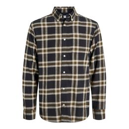 Jack & Jones Plus Jack & Jones Plus Hemd 'JJECLASSIC' Herren Gr&ouml;&szlig;e XL sepia / schwarz / wei&szlig;