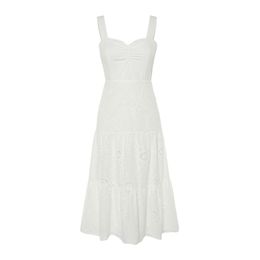 Trendyol Kleid Damen Größe 34 weiß Winterkleid
