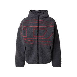 Diesel Sweatjacke 'S-ZAT' Herren Größe XL dunkelgrau / rot