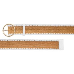 Lascana Damen Taillengürtel beige/weiß Größe 95