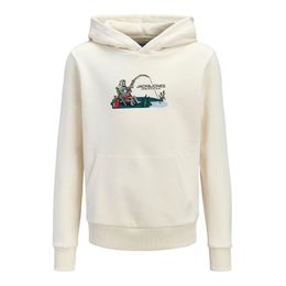 Jack & Jones JACK & JONES Junior Kapuzenpullover in Antique White | Gr.: 128