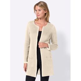 CR&Eacute;ATION L creation L Strickjacke in beige-ecru | Gr.: 36