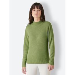 CR&Eacute;ATION L creation L Merino-Kaschmir-Pullover in kiwi-meliert | Gr.: 48