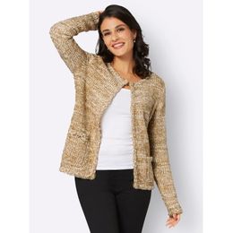 CRÉATION L creation L Strickjacke in champagner | Gr.: 38
