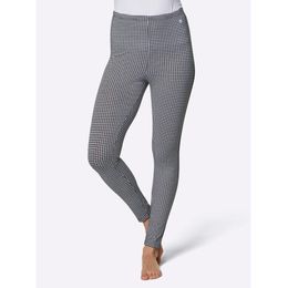 CR&Eacute;ATION L creation L Modal-Leggings in schwarz-wei&szlig;-bedruckt | Gr.: 44-46