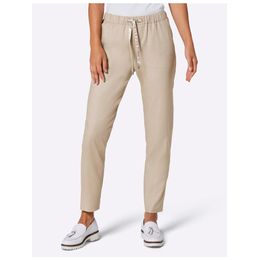 CR&Eacute;ATION L creation L Leinen-Viskose-Hose in beige | Gr.: 18
