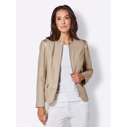 CR&Eacute;ATION L creation L Leinen-Viskose-Blazer in beige | Gr.: 36