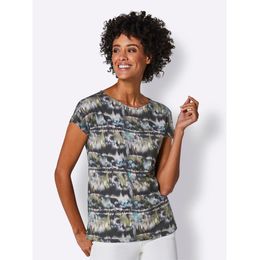CR&Eacute;ATION L creation L Modal-Shirt in schilf-jade-bedruckt | Gr.: 40