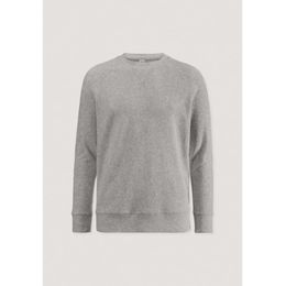 hessnatur Frottee Schlafshirt Relaxed in hellgrau | Gr.: 46