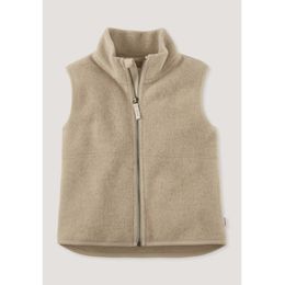 hessnatur Wollfleece Weste in sand | Gr.: 122/128