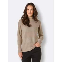 CR&Eacute;ATION L creation L Merino-Kaschmir-Pullover in beige | Gr.: 42