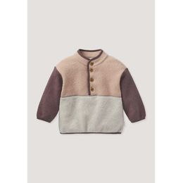 hessnatur Fleece Troyer in brombeersorbet | Gr.: 74/80