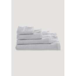 hessnatur Frottier-Handtuch in kieselgrau | Gr.: 30 x 50 cm