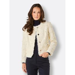 CR&Eacute;ATION L creation L Woll-Mix-Blazer in champagner | Gr.: 46