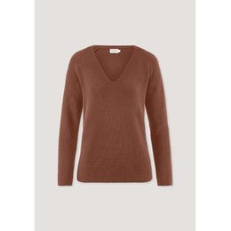 hessnatur Strick Pullover in rost | Gr.: L