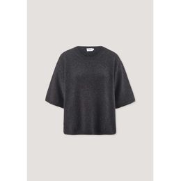 hessnatur Strick Pullover Oversize in anthrazit | Gr.: S
