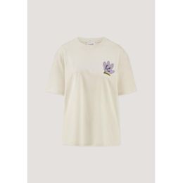 hessnatur Print T-Shirt Oversize in natur | Gr.: 36