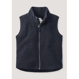 hessnatur Wollfleece Weste in marine | Gr.: 146/152
