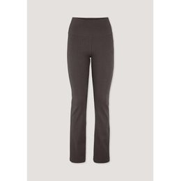 hessnatur Rib Leggings in dunkles mauve | Gr.: S