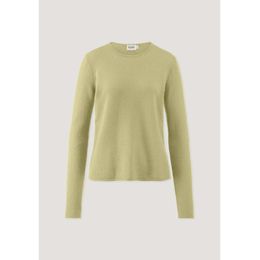 hessnatur Strick Pullover Regular in helles moos | Gr.: S