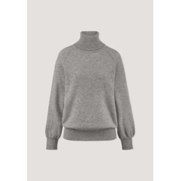 hessnatur Strick Rollkragen Pullover in hellgrau | Gr.: M