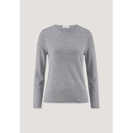 hessnatur Strick Pullover in hellgrau | Gr.: S