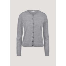 hessnatur Strick Jacke in hellgrau | Gr.: XS