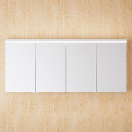 Burgbad Lin20 Spiegelschrank mit LED-Beleuchtung, 160 cm, 4 Spiegeltüren