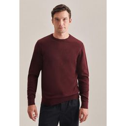 Seidensticker Strickpullover &raquo;Schwarze Rose&laquo; 1/1 Rundhals bordeaux S S Passform: Regular
