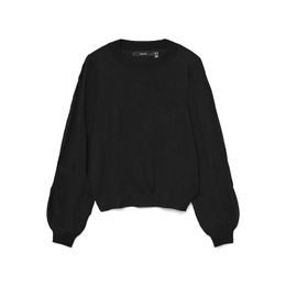 Véro Moda VERO MODA Strickpullover »VMNANCY LS O-NECK PULLOVER BOO« Black Detail:SOLID L L Pullover von Vero Moda