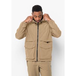 Jack Wolfskin Outdoorjacke &raquo;LIGHTSOME WANDER JKT M&laquo; mit Kapuze sand-storm M (50) M (50) Softshelljacke mit einstellbarer Kapuze