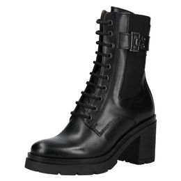 Nero Giardini High-Heel-Stiefelette »Stiefelette Leder/Textil« Schwarz 38 38 Verschluss: Schnürung