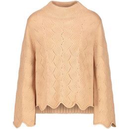 monari Wollpullover im Ajourstrick pfirsich 46 46 Femininer Pullover mit Ajourstrickmuster von monari