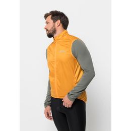 Jack Wolfskin Herren Funktionsweste &raquo;MOROBBIA WIND VEST M&laquo; orange XL (54/56)