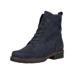 Gabor Schn&uuml;rstiefelette &raquo;Stiefelette Nubukleder&laquo; Blau/Braun 42,5 42,5 Verschluss: Schn&uuml;rung