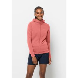 Jack Wolfskin Kapuzenfleecejacke »MODESTO HOODED JKT WOMEN« mit Kapuze faded-rose S (36) S (36) Kapuzenjacke aus Stretch-Fleece