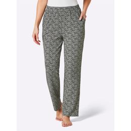 feel good Damen Hose, schwarz-ecru, Größe 18/19