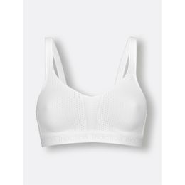 Triumph Damen Sport-BH ohne B&uuml;gel, wei&szlig;, Gr&ouml;&szlig;e 75E