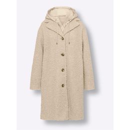 Heine Witt Damen Kurzmantel mit herausnehmbarer Weste, sand, Gr&ouml;&szlig;e 44