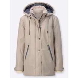 WITT Damen Jacke mit weitenregulierbaren &Auml;rmeln, sesam, Gr&ouml;&szlig;e 48