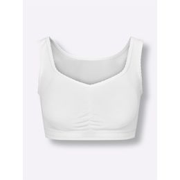 w&auml;schepur w&auml;schepur Damen Bustier, 2x wei&szlig;, Gr&ouml;&szlig;e 44/46
