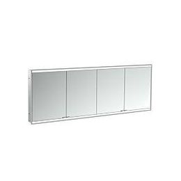 Emco prime Unterputz-Lichtspiegelschrank 949713565 1800x730mm, 4-türig, schwarz/spiegel