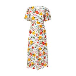 Oasis Dress female size 44 Ivory / Light blue / Orange / Light pink