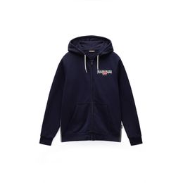Napapijri Sweatjacke 'B-Aylmer' Herren Gr&ouml;&szlig;e XXL nachtblau / dunkelrot / wei&szlig;