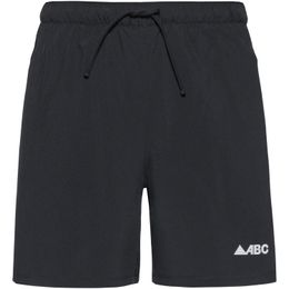 ABC Laufshorts Herren - schwarz - Gr. M - Polyester/Elastan