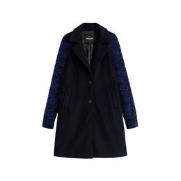 Desigual Wintermantel Damen Gr&ouml;&szlig;e M blau / schwarz